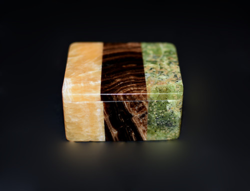 Set of 3 Gemstone Boxes - BAO ANTIQUES
