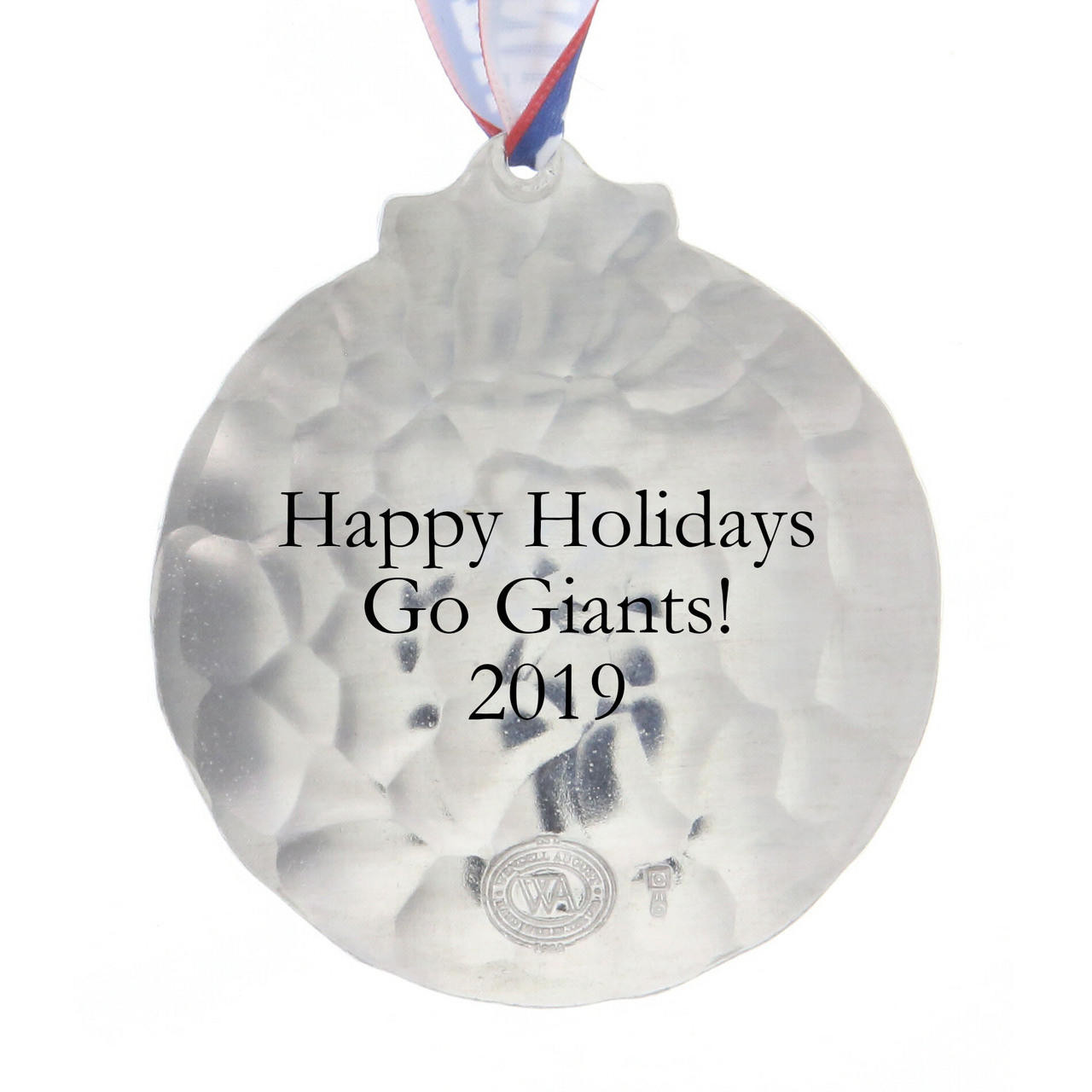 New York Giants Classic Christmas Ornament Wendell August