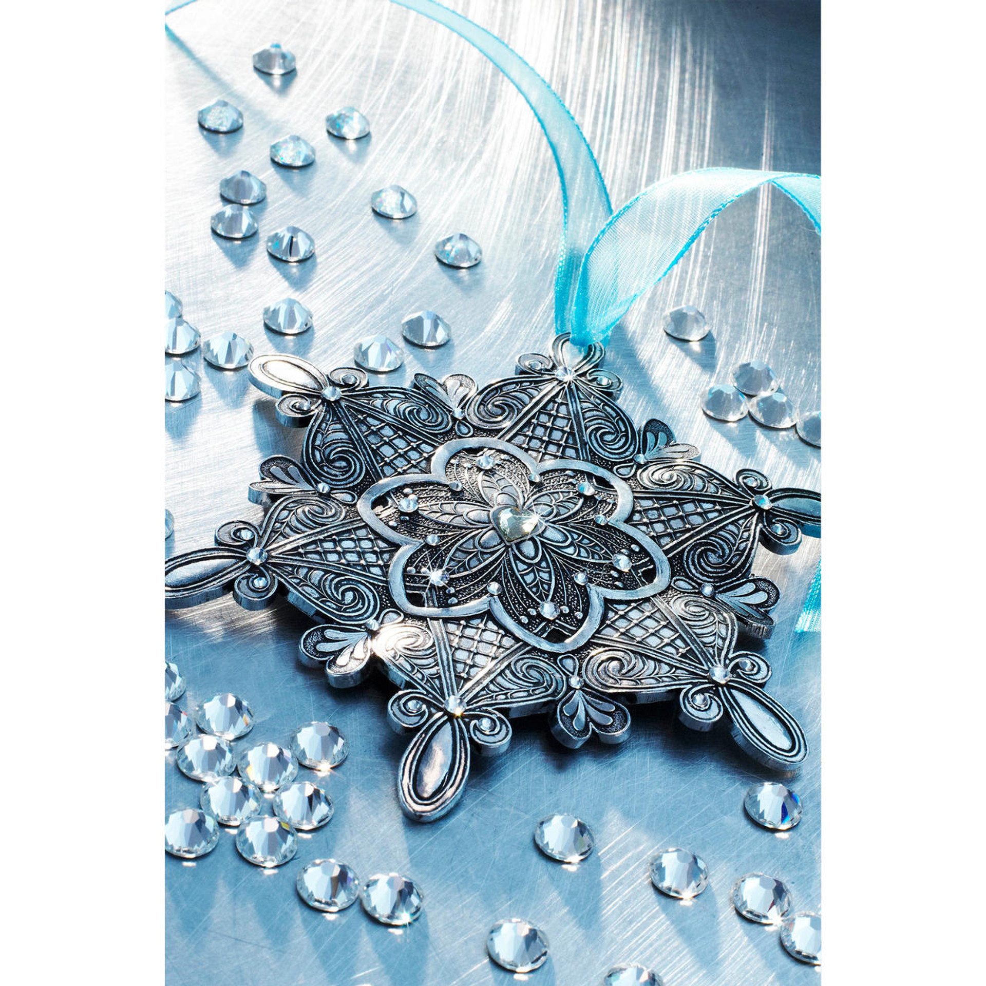 Snow Crystal Love Ornament Wendell August Forge