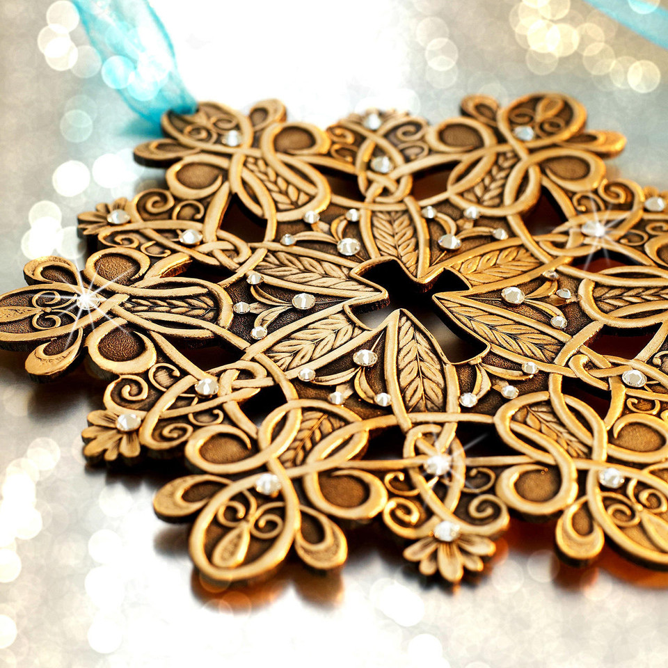 Love Snowflake Ornament Wendell August