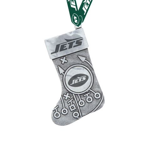New York Jets Playbook Stocking Ornament Wendell August Forge