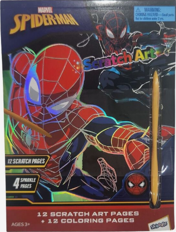 Disney Spiderman Scratch Art Book