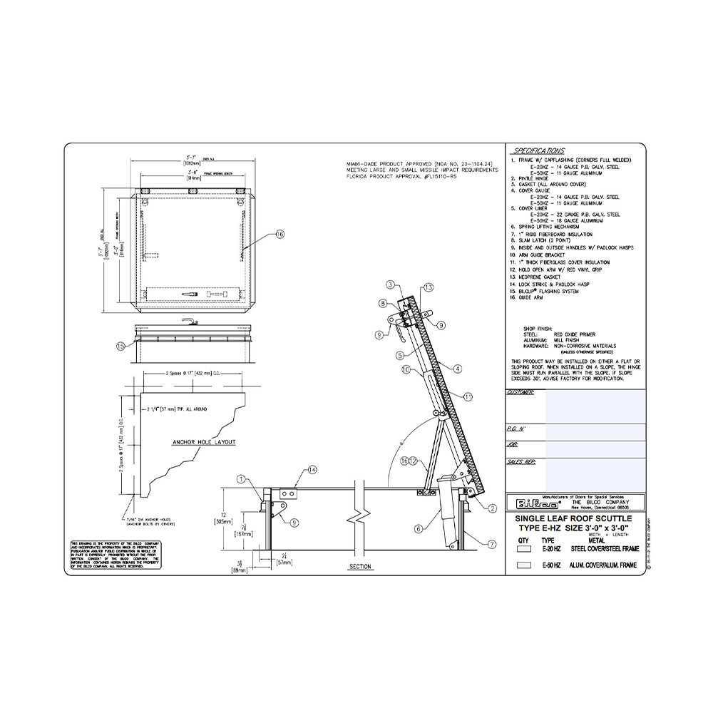 Aluminum Ladder Roof Hatch 36"x36": Versatile Access Option