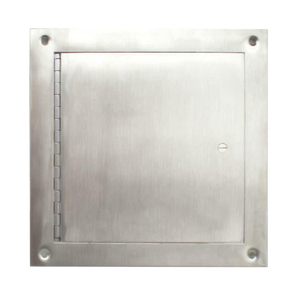 Surface-Mount Stainless Steel Panel 16" x 16": Seamless