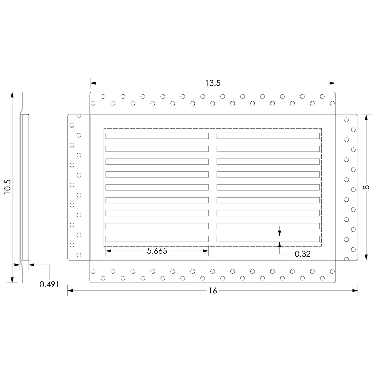 Flush Removable Cold Air Return Cover 14" x 6": Durability