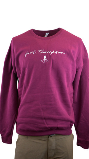 Fort Thompson Script Crewneck - Fort Thompson Sporting Goods