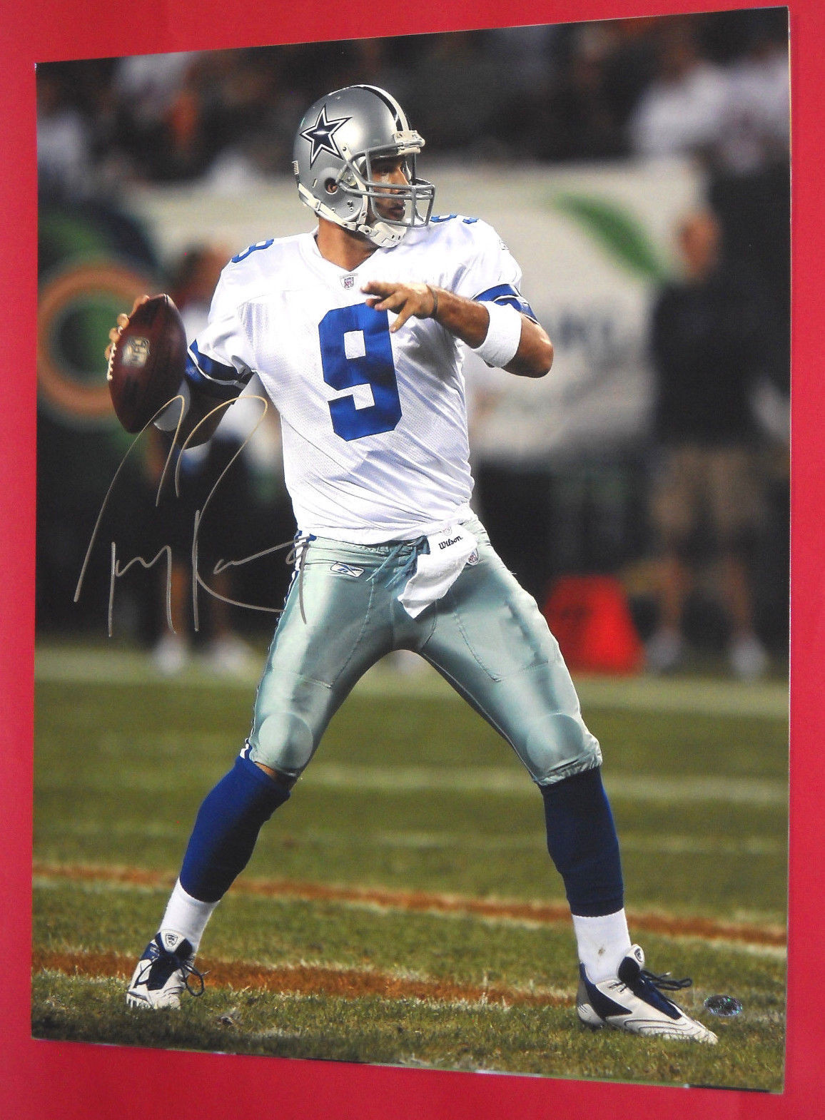 TONY ROMO AUTOGRAPHED DALLAS COWBOYS B JERSEY AASH