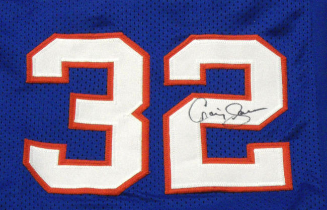 ERIC DICKERSON CRAIG JAMES LANCE McILHENNY SIGNED SMU JERSEY JSA PONY ...
