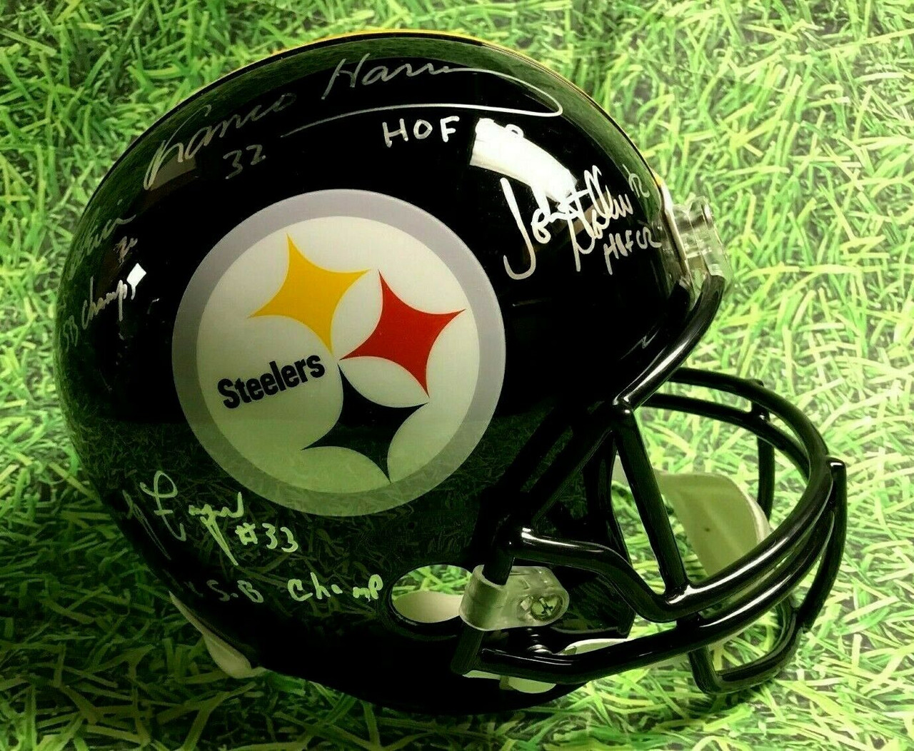 Pittsburgh Steelers 2X Super Bowl Champion Andy Russell autograph Mini ...