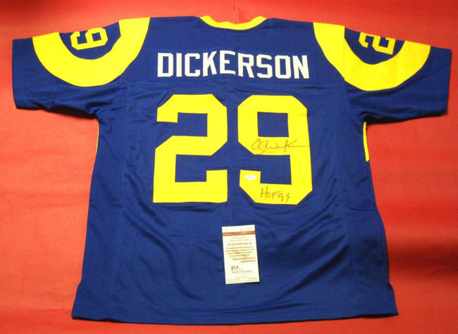 ERIC DICKERSON CUSTOM LOS ANGELES RAMS THROWBACK JERSEY