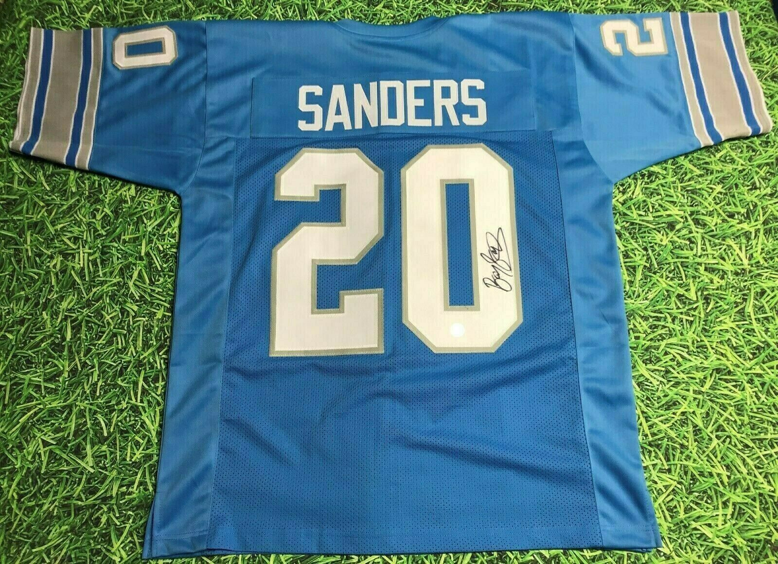 BARRY SANDERS CUSTOM DETROIT LIONS JERSEY
