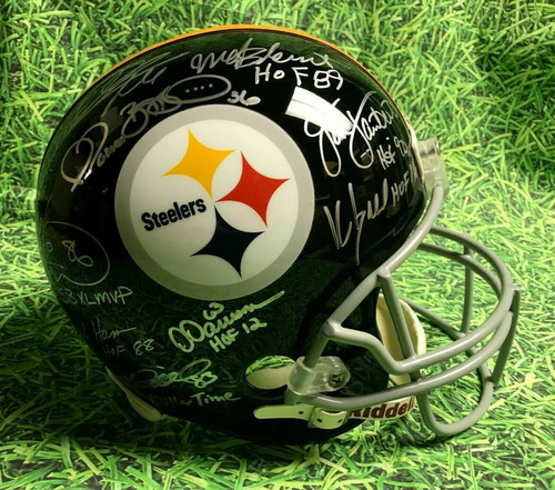 Pittsburgh Steelers 2X Super Bowl Champion Andy Russell autograph Mini ...