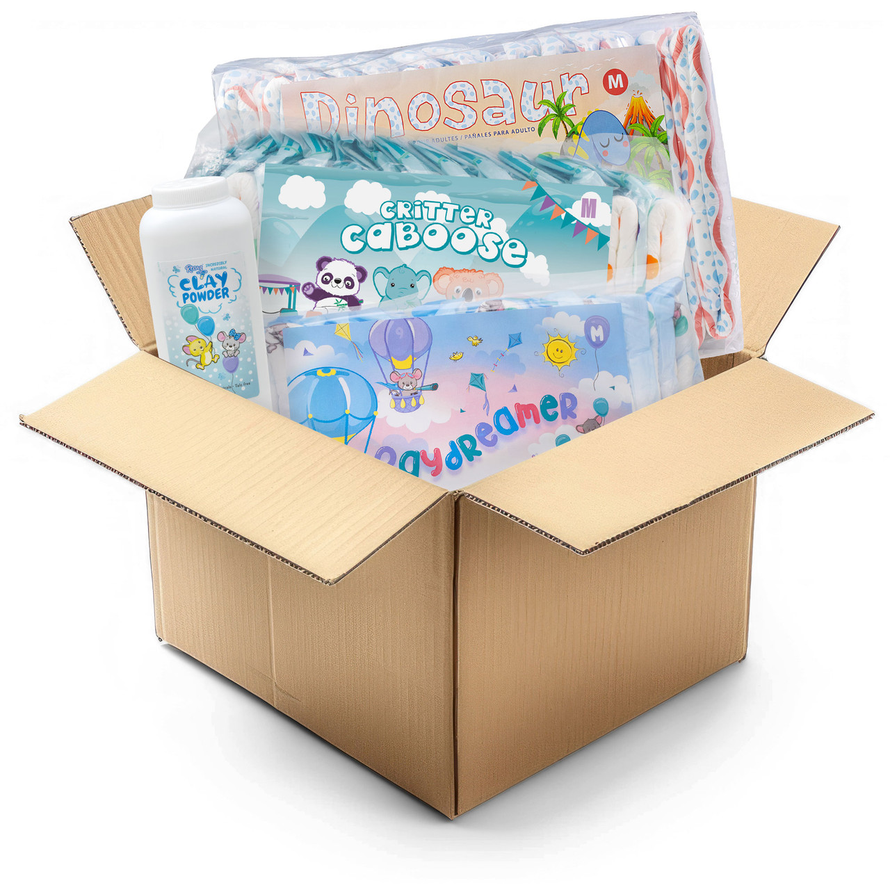 ABDL Printed Diapers | Adventure Island Mixed Case