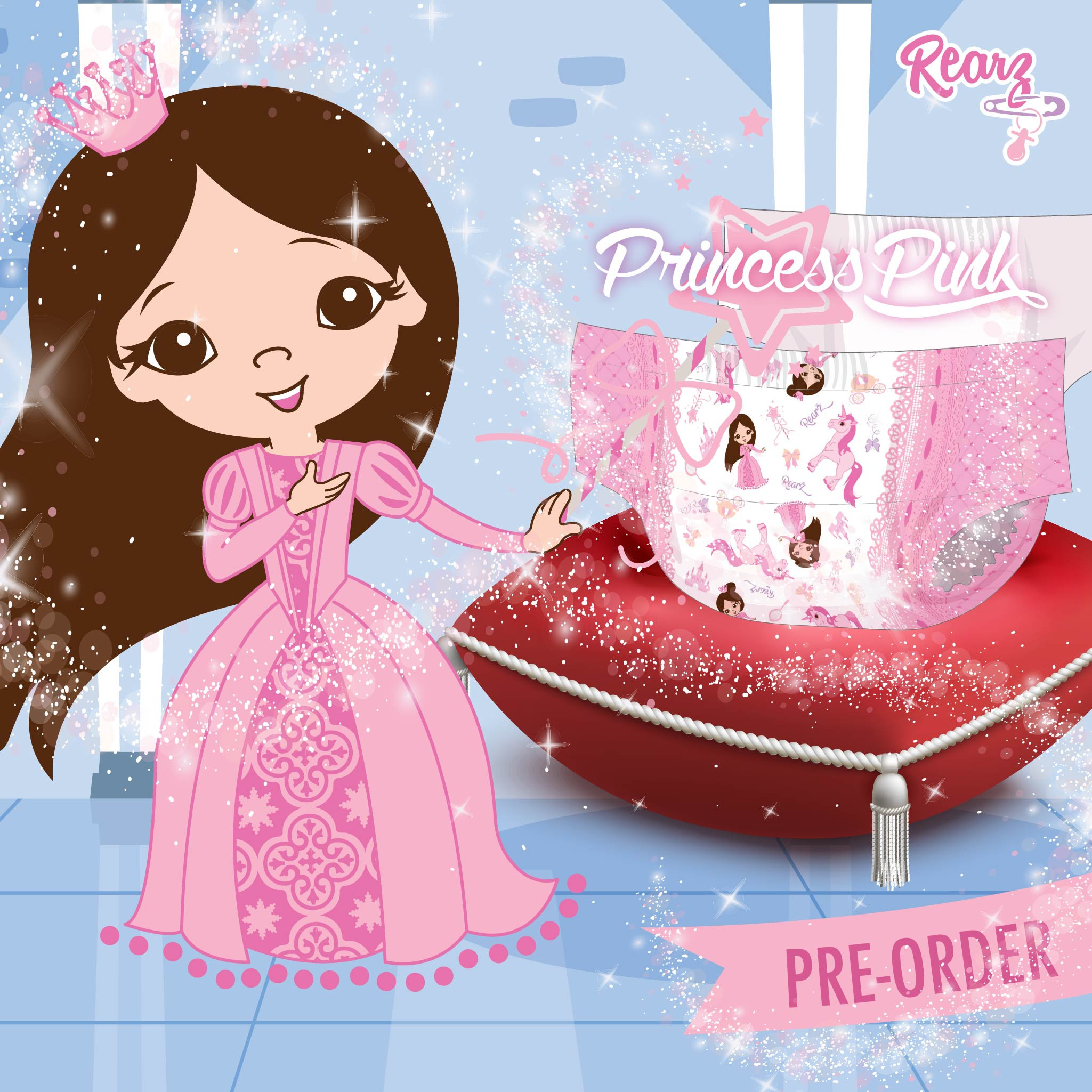 Introducing The All-New Princess Pink Diaper! - Rearz.com