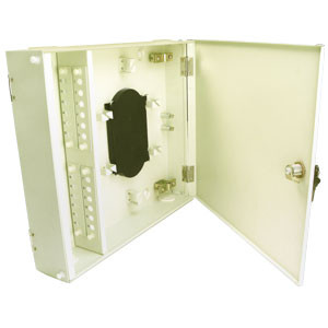 NTI fiber-boxwall-24 24-Port Fiber Optic Wall Mount Patch Panel Cabinet ...