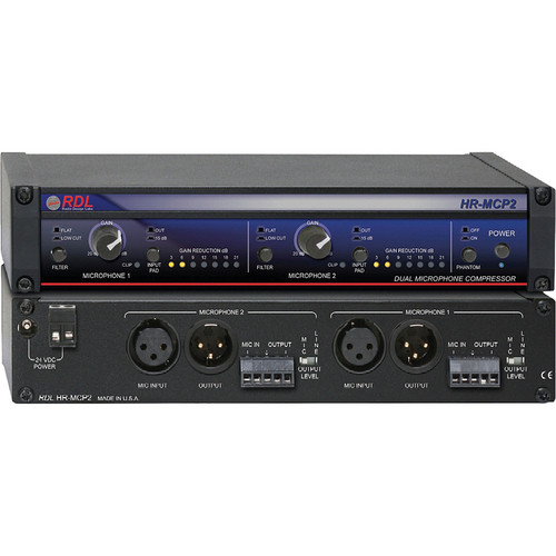 Radio Design Labs HR-MCP2 Dual Channel Microphone Compressor - Pro AV ...