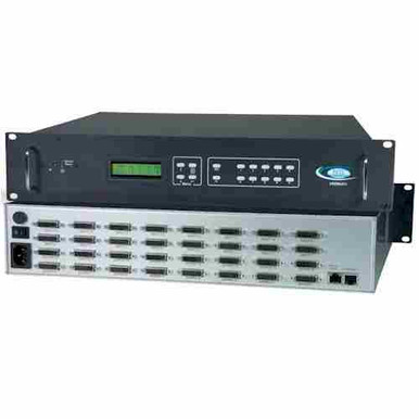 NTI SM-16X16-DVI-LCD DVI Video Matrix Switch: 16x16 - Pro AV Warehouse