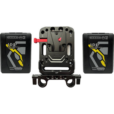 IDX M98VPK IDX Imicro-98 (2x) & Small Rig V-Mount Plate - Pro AV Warehouse