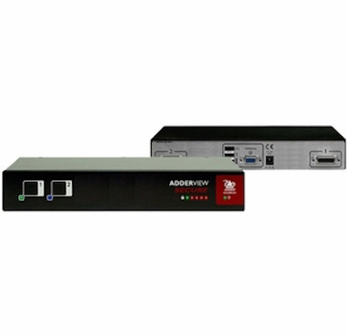 Adder AVSC1102-US Secure KVM Switch with USB, VGA and Card Reader 2 Port EAL4+ & Tempest ...