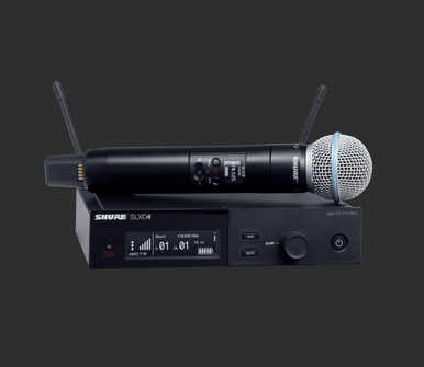 Shure SLXD24/B58-G58 Wireless Handheld Microphone System with Beta 58A Capsule - Pro AV Warehouse