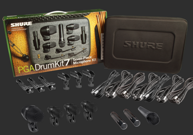 Shure PGADRUMKIT7 7-piece Drum Microphone Kit - Pro AV Warehouse