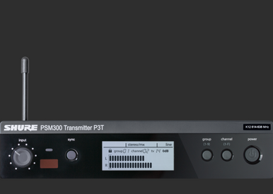 Shure P3T-H20 Single-Channel Half-Rack Wireless Transmitter for PSM 300 ...