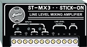 Radio Design Labs ST-MX3 3 Line Input Mixer - Line Out - Pro AV Warehouse