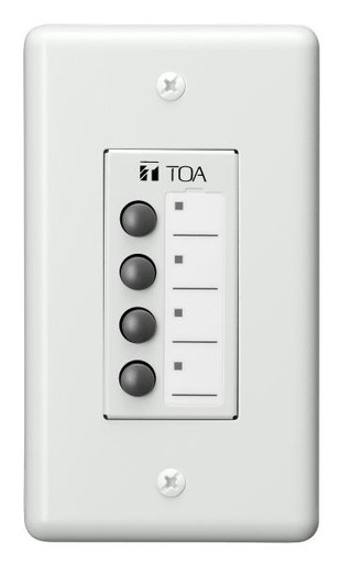 TOA ZM-9011 9000M2 Assignable 4-Button Remote Panel with LED Indicators ...