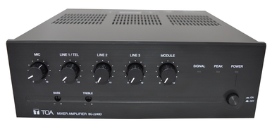 TOA BG-2240D-AM BG-2000 Series - 5 Input Mixer Amplifier (240W Class-D ...
