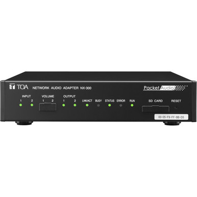 TOA NX-300PS 2-Channel Network Audio Adapter with AD-246 AC Power ...