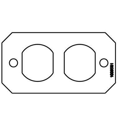 Wiremold 8DP Evolution 8AT Series Device Plate - Pro AV Warehouse