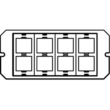Wiremold 6ACT8A Evolution 6AT Series Device Plate - Pro AV Warehouse