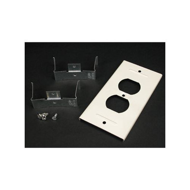 Wiremold G3046BE 3000 Duplex Receptacle Cover - Pro AV Warehouse