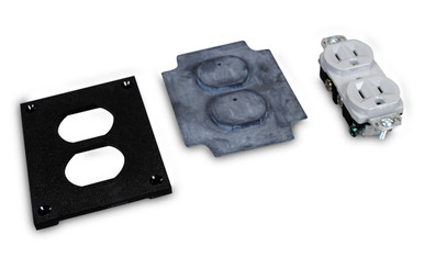 Wiremold S130BLK Nonmetallic double duplex membrane cover plate. - Pro ...