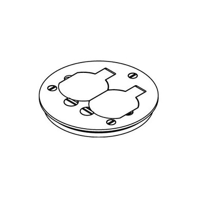 Wiremold 895T Ratchet-Pro 881 Series Duplex Cover Plate With Flip Lids ...