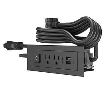 Wiremold RDSZBK10 Furniture Power Center Basic Switching Unit with 10 ...