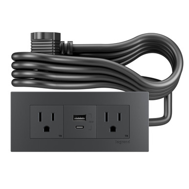 Wiremold 3-Cube-dash-Furniture-Power-Center- 3-Cube FPC in Graphite ...