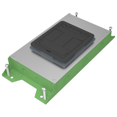Wiremold RFBA2R25OG RFBA 2-Gang Shallow Floor Box - On Grade - Pro AV ...