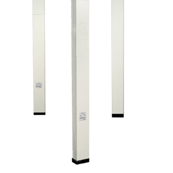 Wiremold 30TC-412V Vertical Drop Tele-Power Pole, Blank, Steel, Ivory ...