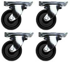 Middle Atlantic 5WR SET OF 4 FINE FLOOR CASTERS FOR ANY SLIM 5 WITH ...