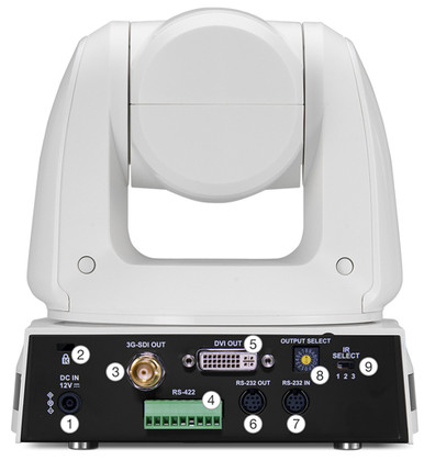 Marshall Electronics CV620-BK2 HD PTZ 3GSDI DVI Camera - Black - Pro AV ...