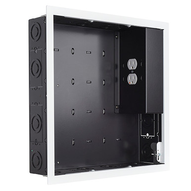 Chief PAC526FWP2 In-wall Storage Box with 2 Receptacle Filter & Surge ...