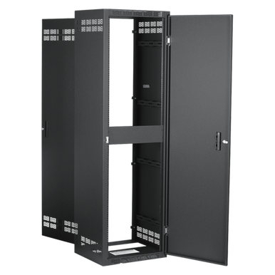 Atlas 235-18 35 Space Rack Unit, Adj Rails, inclu Rear Door, 18 in OD ...