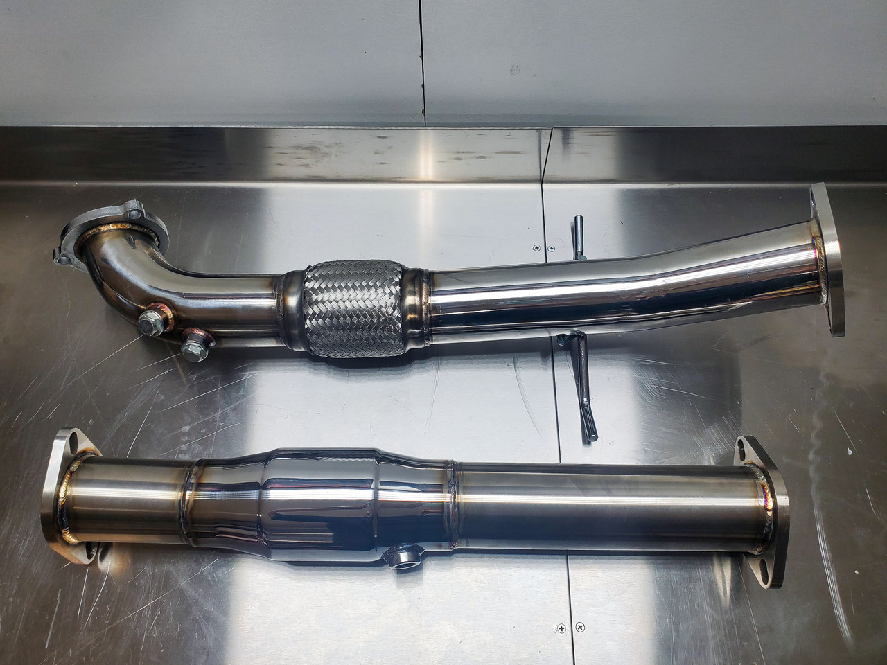 3" Stainless Downpipe 100 Cell Sports Cat - Focus On Performance