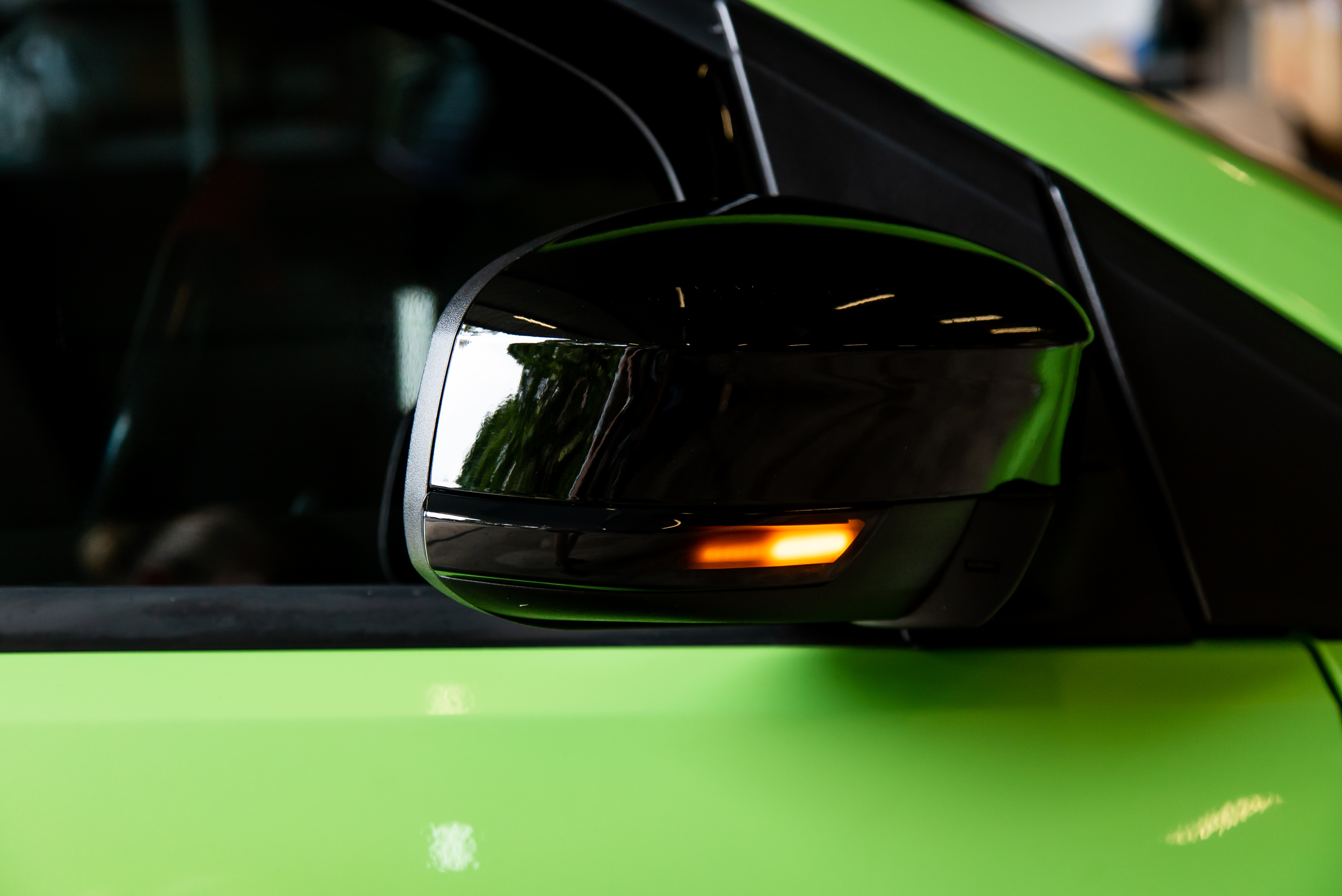 Black LED Mirror Sequential Indicators - Focus On Performance