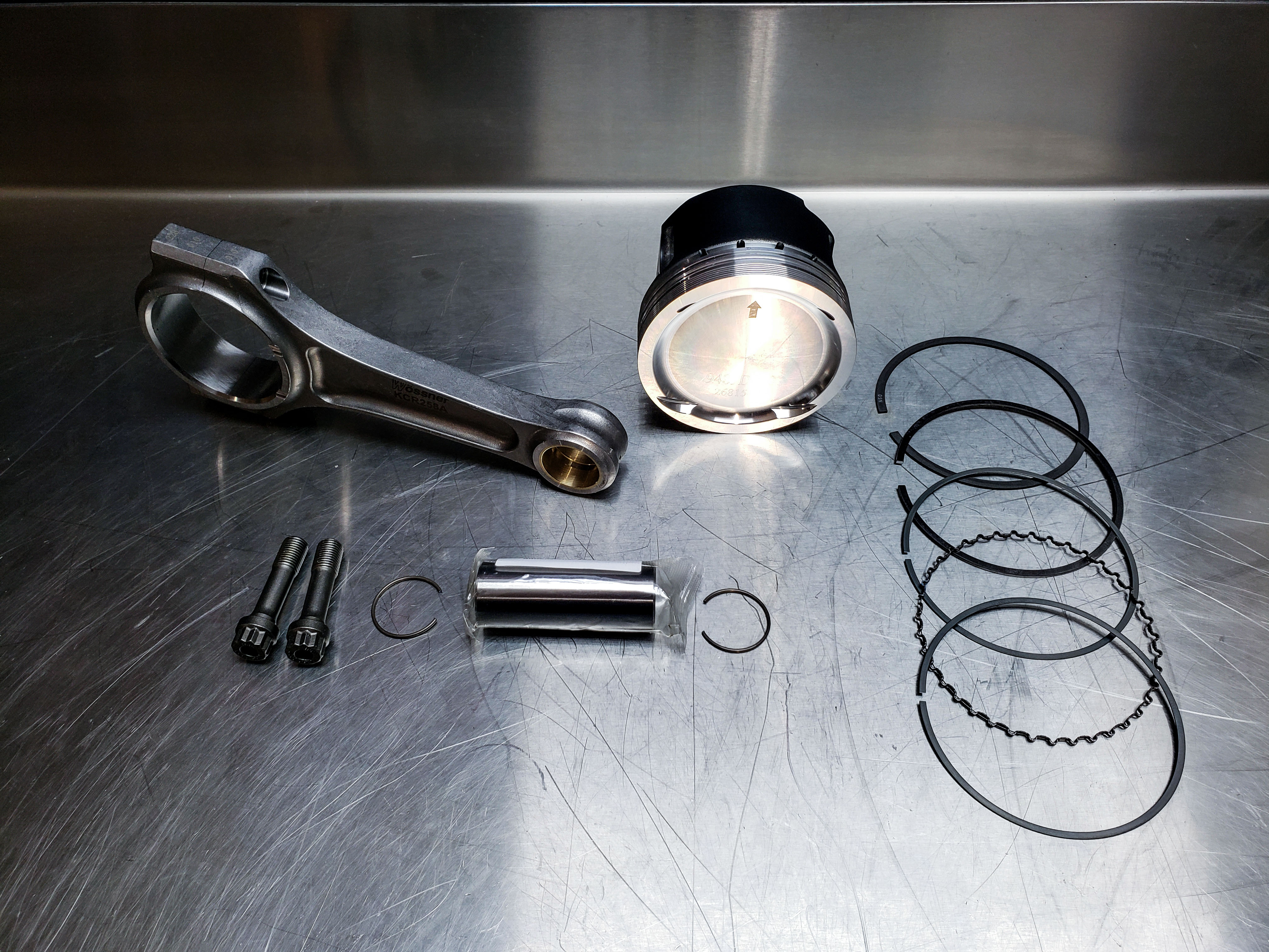 XR5/RS mk2 Forged Piston & A- Beam Rod Set 8.5:1 CR 0.5mm oversized ...