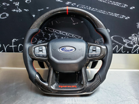 Carbon Fiber Steering Wheel RED Next Gen Ranger Raptor - Focus On ...