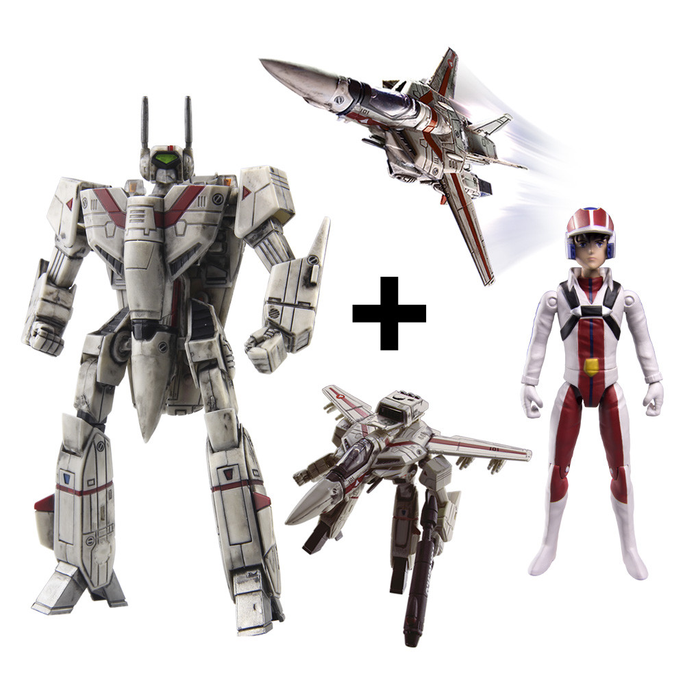 Rick Hunter Transformable 1/100 VF-1J Battle Cry w/ Figure 2021 ...