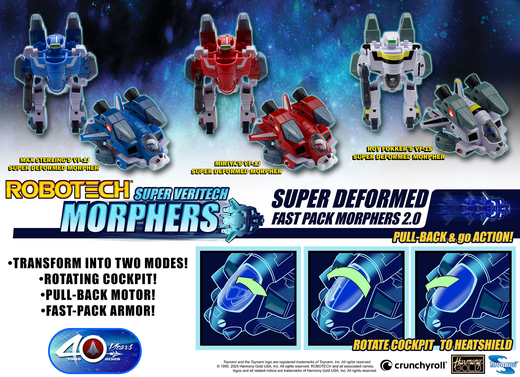 ROBOTECH Super Veritech Fast Pack Morphers 2.0 Blind Boxes - Toynami Inc