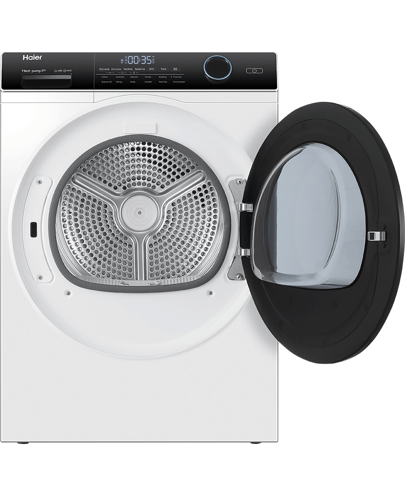 Haier 8kg White Heat Pump Dryer - 500 Series - HDHP80AN1 - Berloni ...